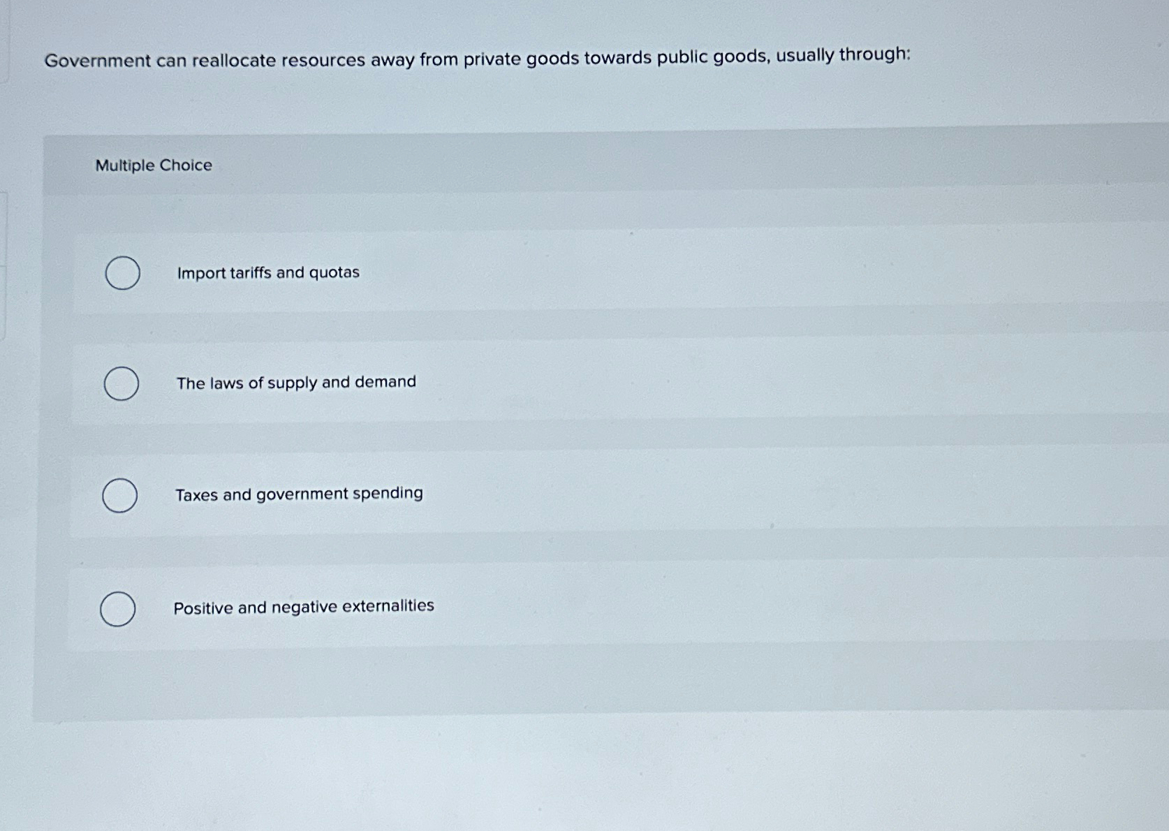 Solved Government can reallocate resources away from private | Chegg.com