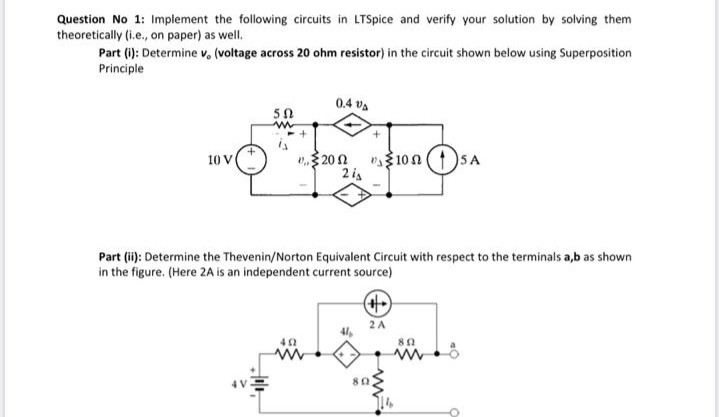Solved Question No 1: Implement the following circuits in | Chegg.com