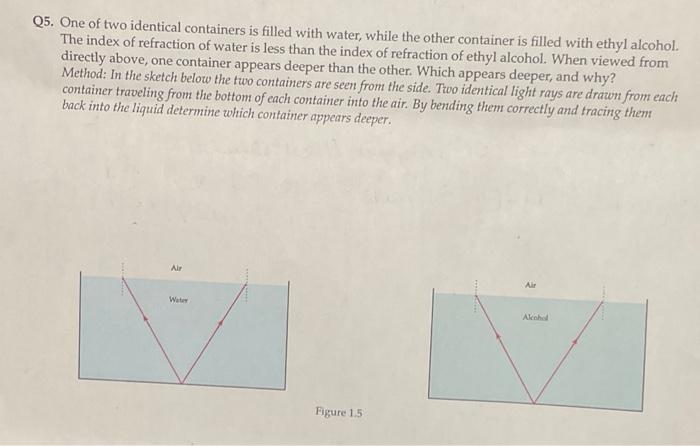 Solved 25. One of two identical containers is filled with | Chegg.com