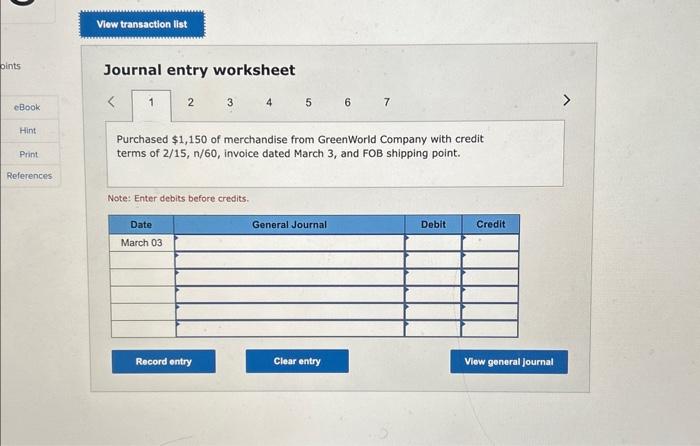 Solved Exercise 5-4 (Static) Purchasing transactions LO P1 | Chegg.com