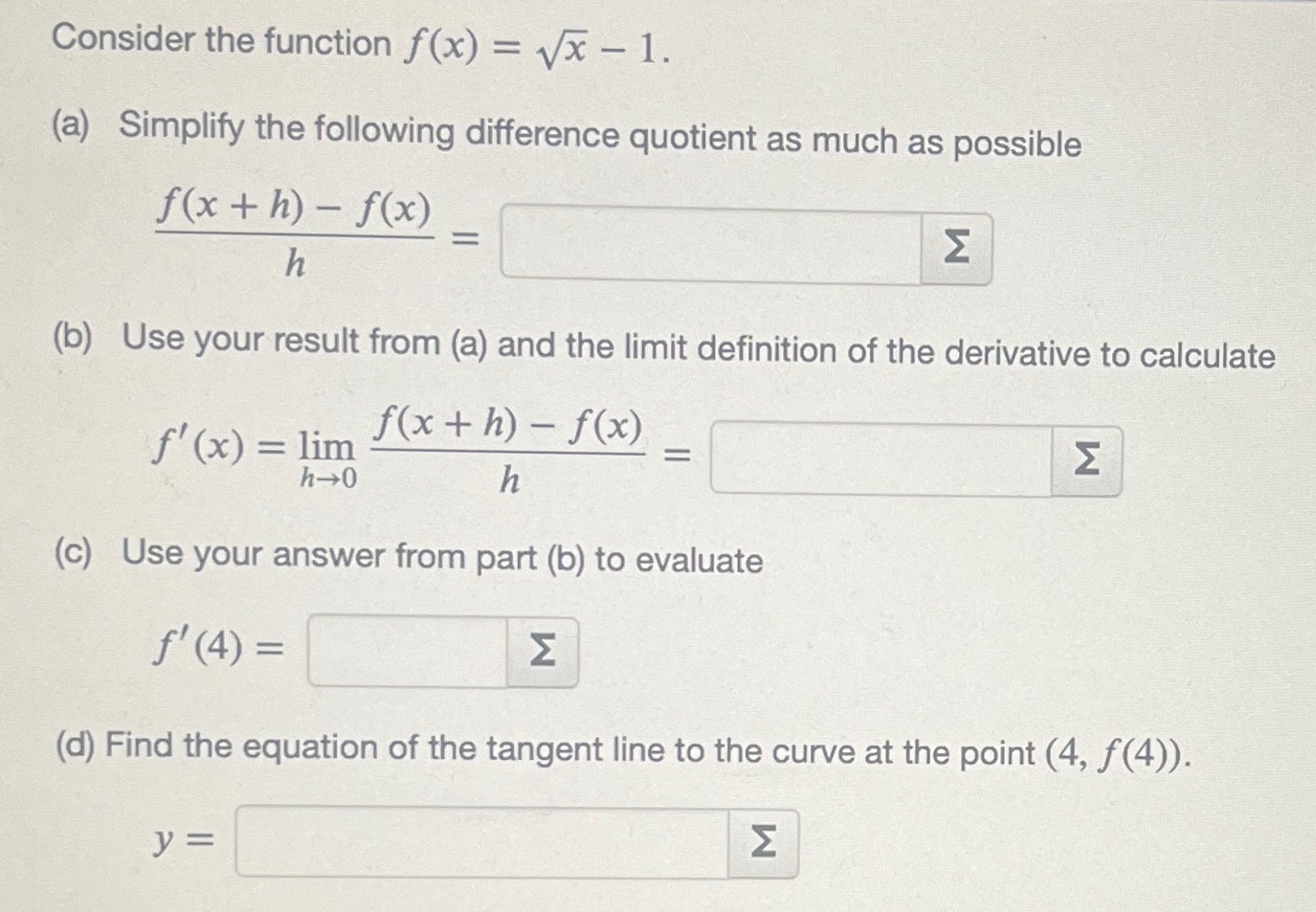 Solved Consider The Function F X X2 1 A ﻿simplify The