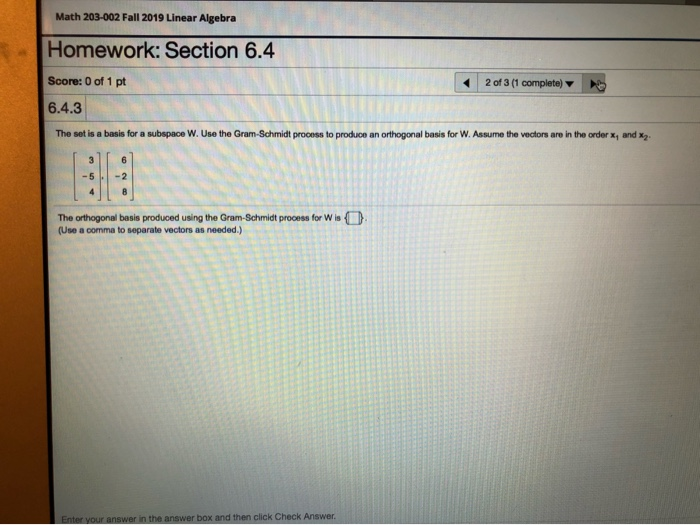 Solved Homework Section 6 4 Score 0 Of 1 Pt X 6 4 1 1 Of 3