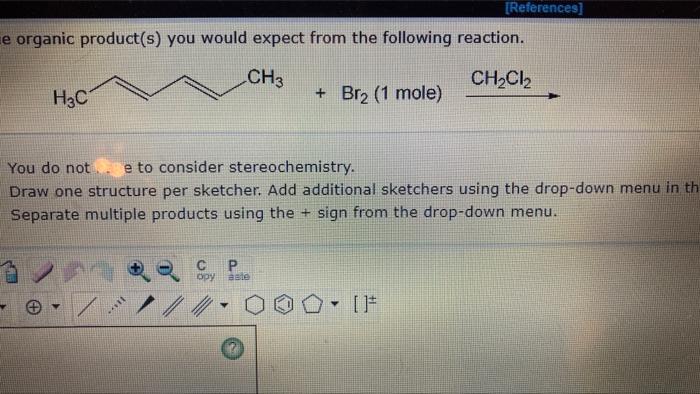 Solved Draw the organic product(s) you would expect from the | Chegg.com