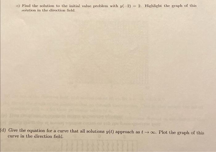Solved A. Direction fields and solution curves. 1. Consider | Chegg.com