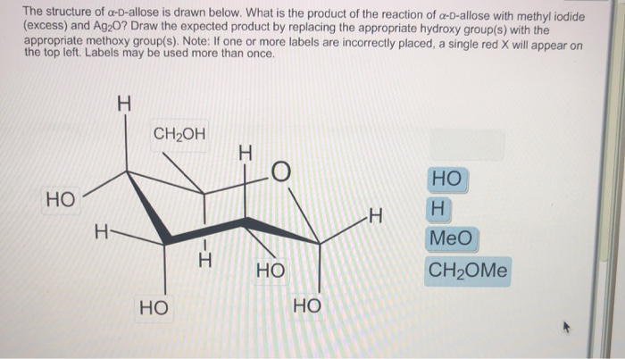 Solved The structure of a-D-allose is drawn below. What is | Chegg.com