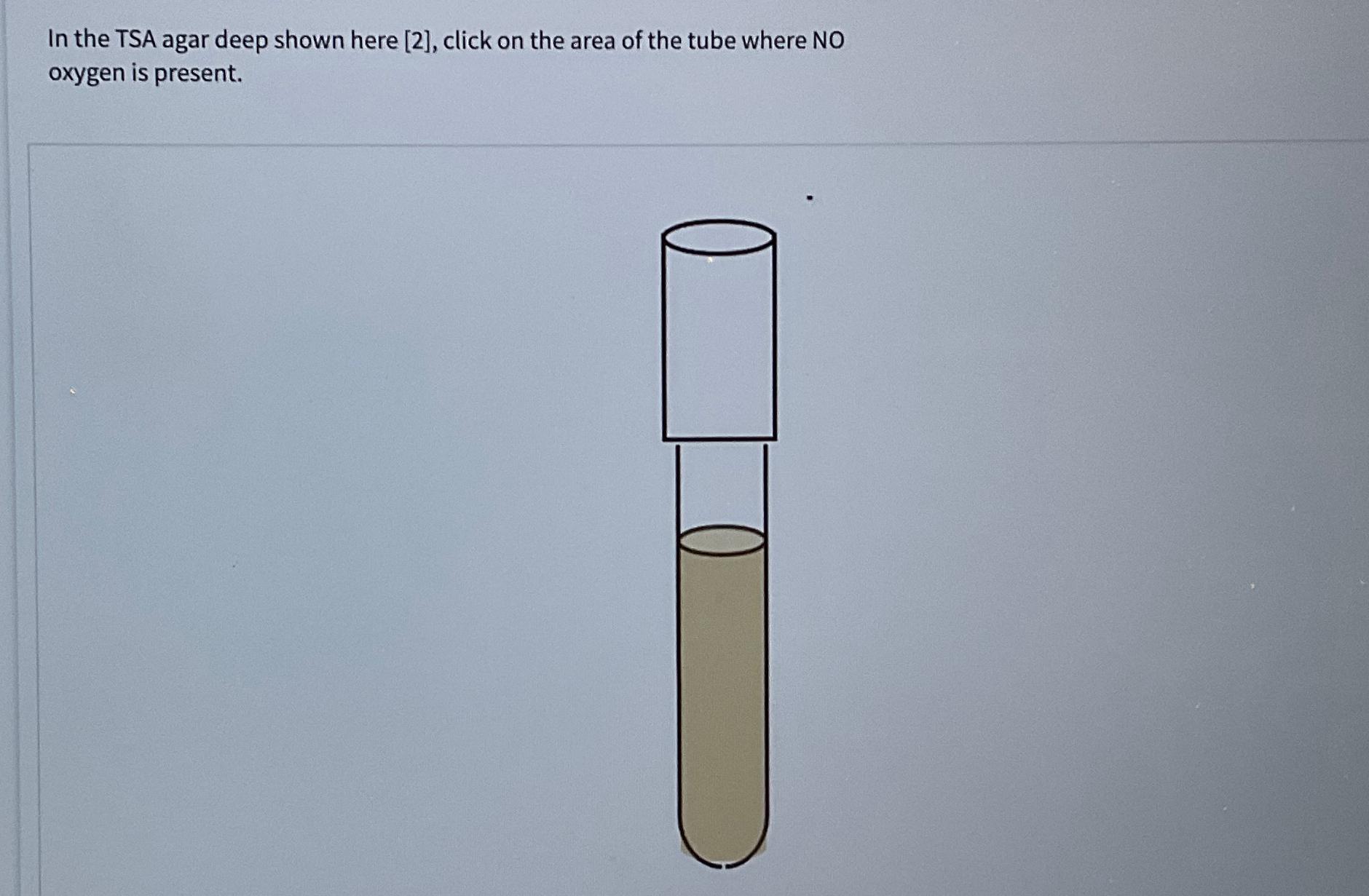Solved In the TSA agar deep shown here [2], ﻿click on the | Chegg.com
