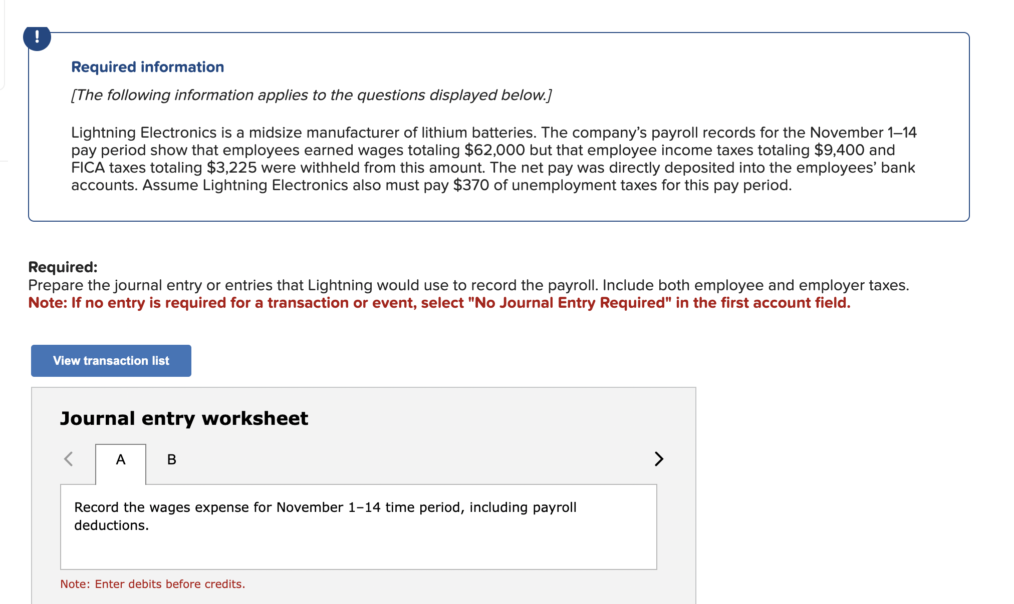 Solved Required information [The following information | Chegg.com