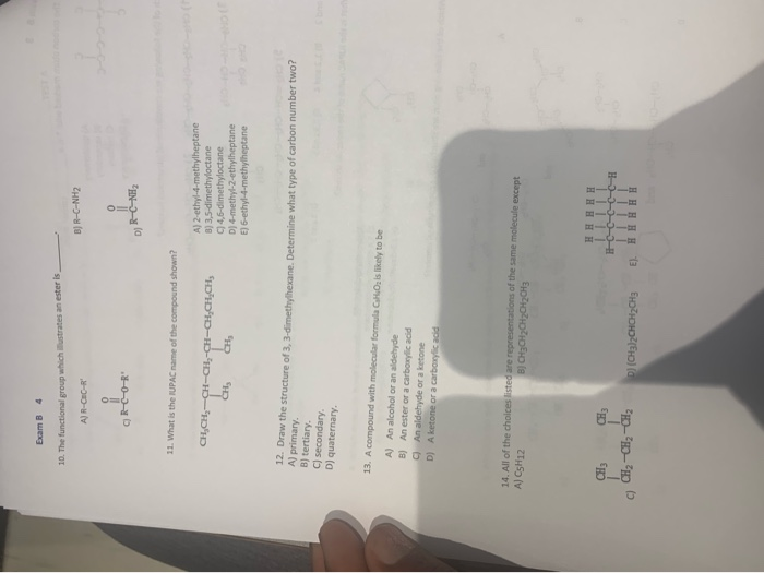 Solved D) (CH3)2CHCH2CH3 Ено-но- но о ННННН H-O --0-H ННННН | Chegg.com