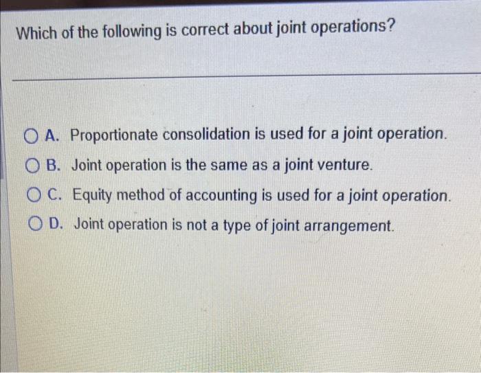 Solved Which of the following is correct about joint | Chegg.com