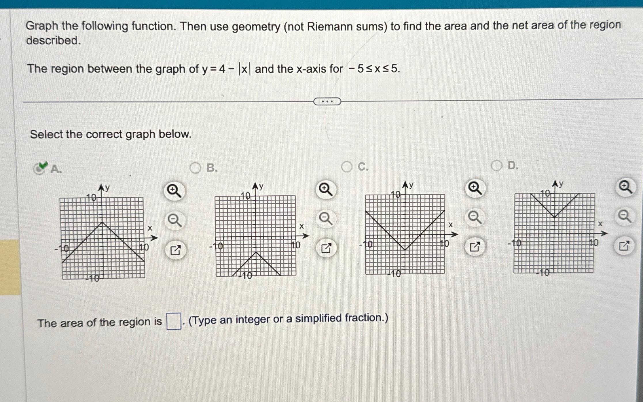 Solved Graph the following function. Then use geometry (not | Chegg.com