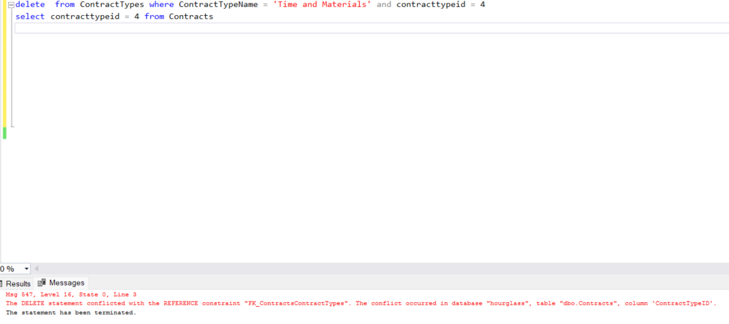 Solved 7. ﻿Write and execute a query that will remove the | Chegg.com