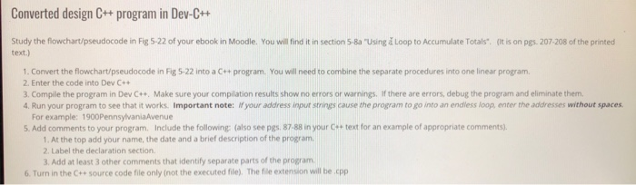 Solved I basically need go convert the pseudocode to a C++ | Chegg.com