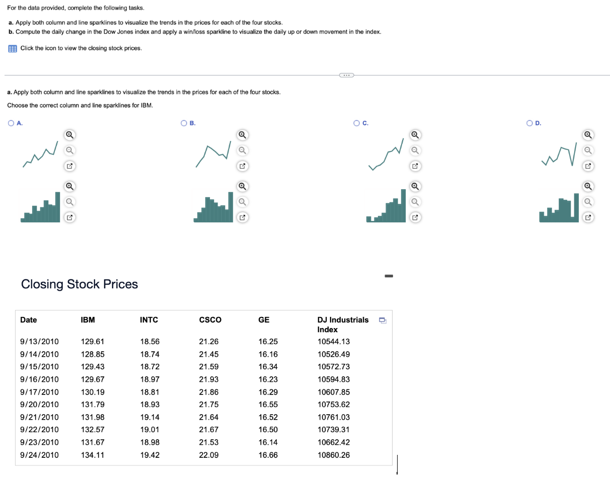 Solved For the data provided, complete the following | Chegg.com