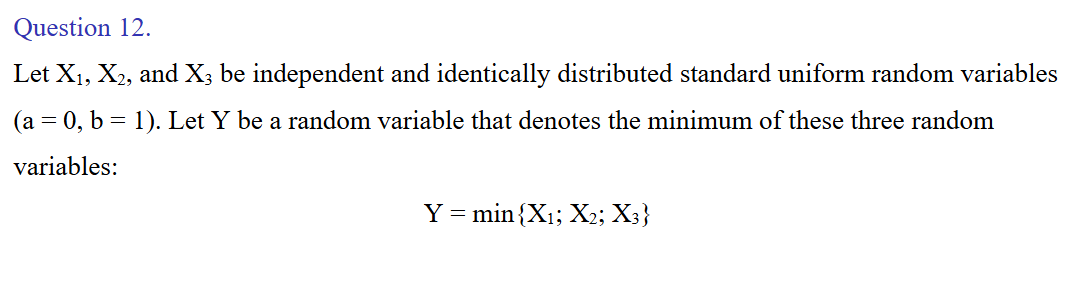 Solved Question 12.Let x1,x2, ﻿and x3 be ﻿independent and | Chegg.com