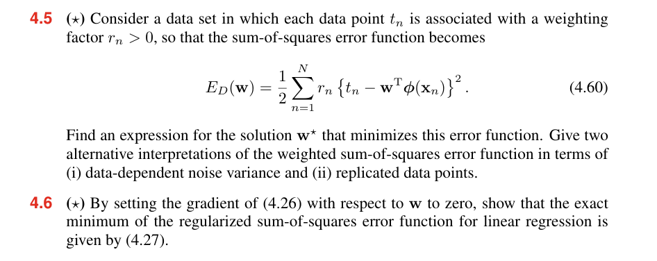 Solved ** tn is ﻿associated with a weightingfactor rn>0, so | Chegg.com