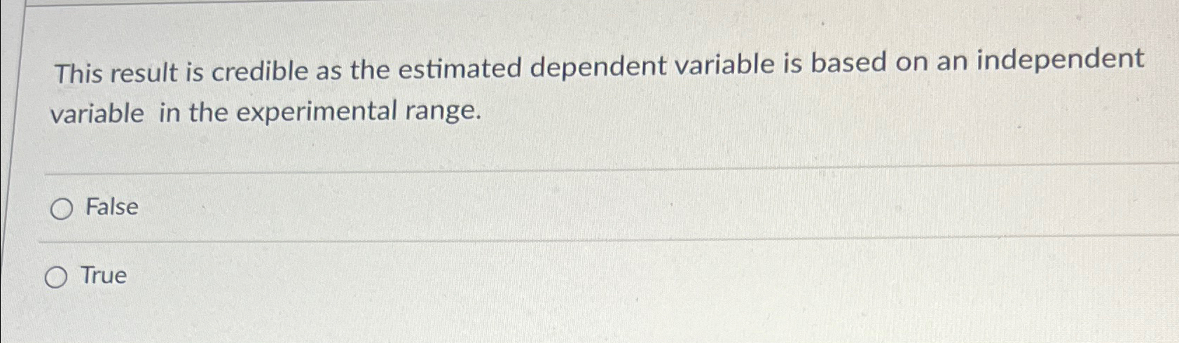 Solved This result is credible as the estimated dependent | Chegg.com