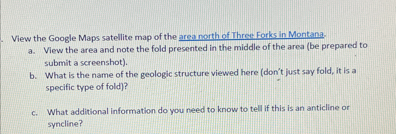View the Google Maps satellite map of the area north | Chegg.com