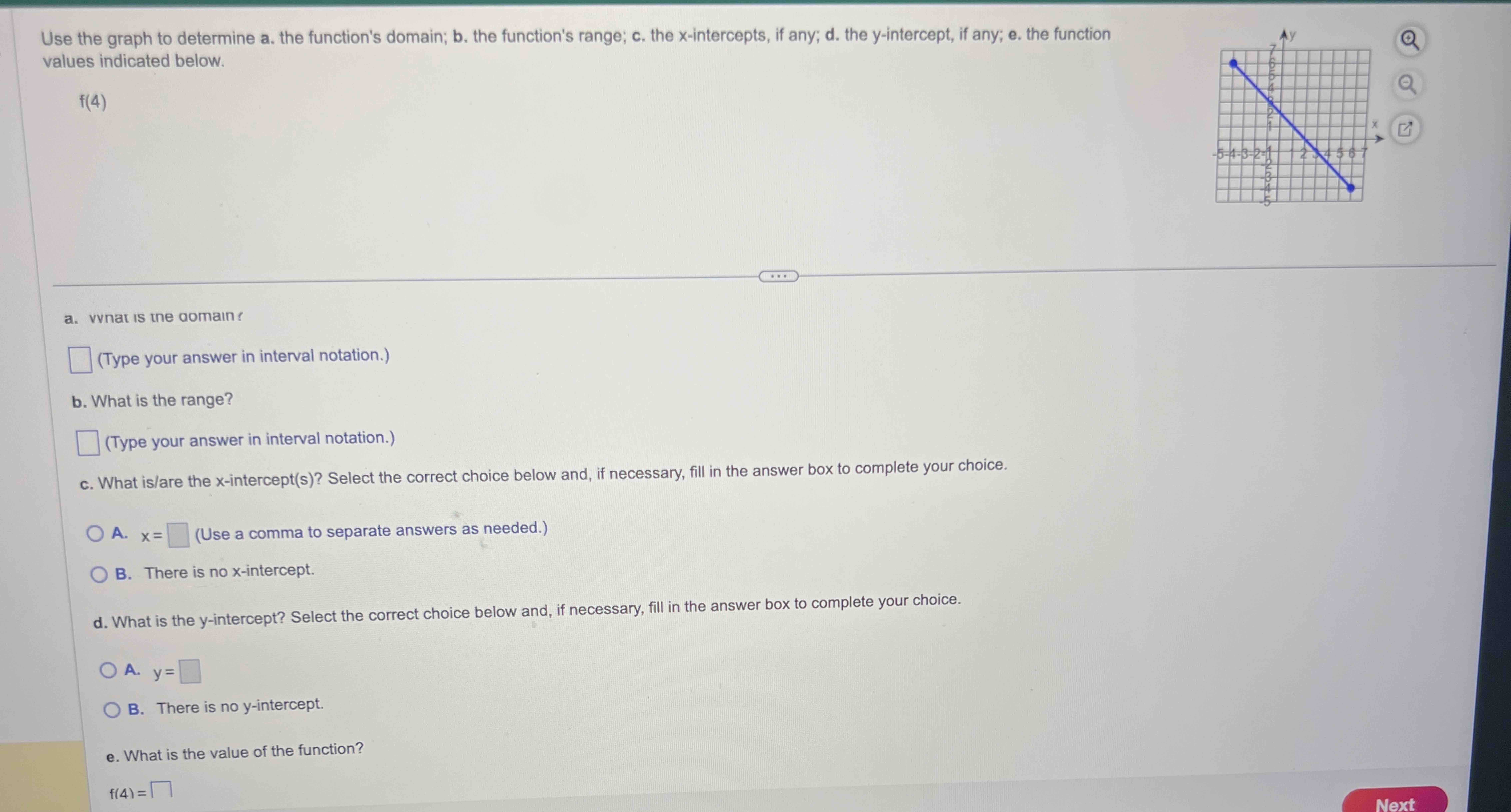 Solved Use the graph to determine \( \mathbf{a} \). ﻿the | Chegg.com