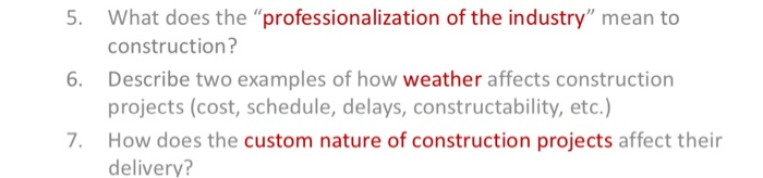 Solved 5. What does the "professionalization of the | Chegg.com