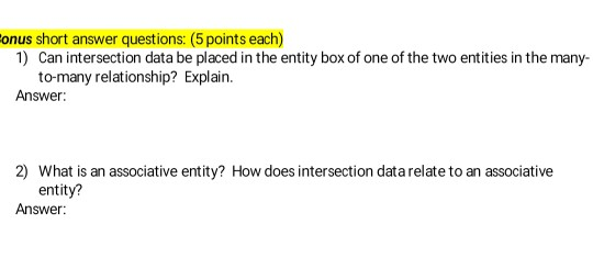 Solved CSCi 340 introduction to database please do | Chegg.com