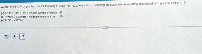 Solved Without doing any computation, put the following in | Chegg.com