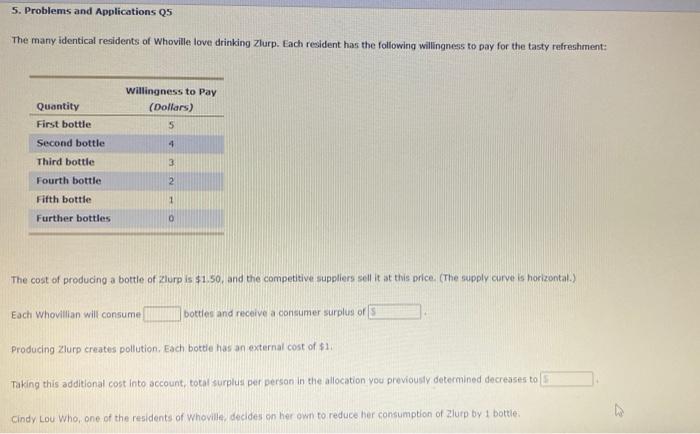 Solved 5. Problems and Applications Q5 The many identical | Chegg.com