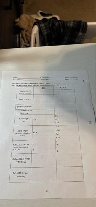 Solved Name: Partner Name: total number of valence electrons | Chegg.com