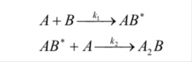 Solved In the reaction 2A B >A2B, ﻿the rate of product | Chegg.com