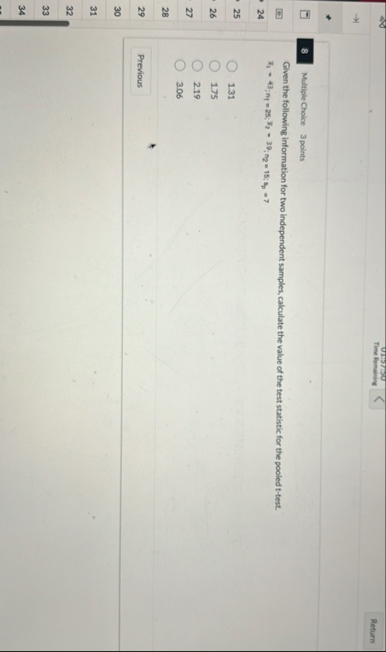 Solved 8Multiple Choice 3 ﻿pointsGiven the following | Chegg.com