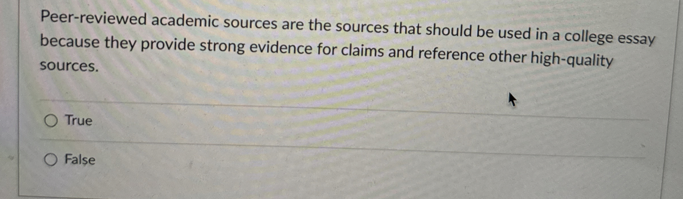 Solved Peer-reviewed academic sources are the sources that | Chegg.com