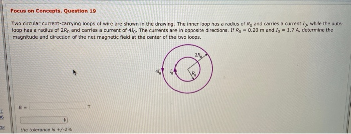 Solved Focus on Concepts, Question 19 Two circular | Chegg.com