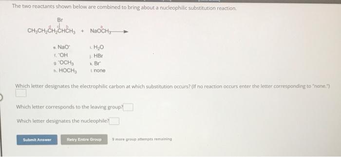 Solved The two reactants shown below are combined to bring | Chegg.com