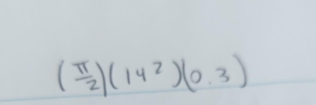 Solved (π2)(142)(0.3) | Chegg.com