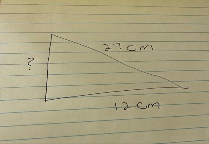 Solved what is the length of the third side of the triangle? | Chegg.com