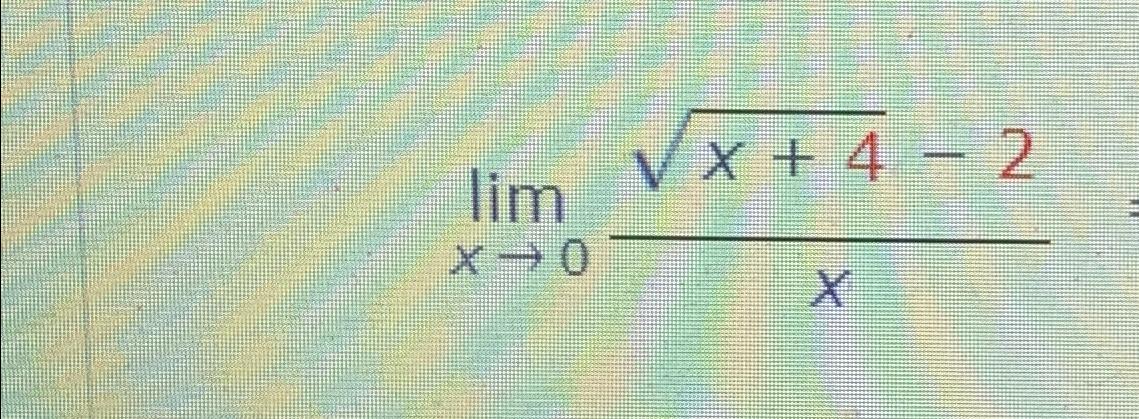 Solved limx→0x+42-2x | Chegg.com