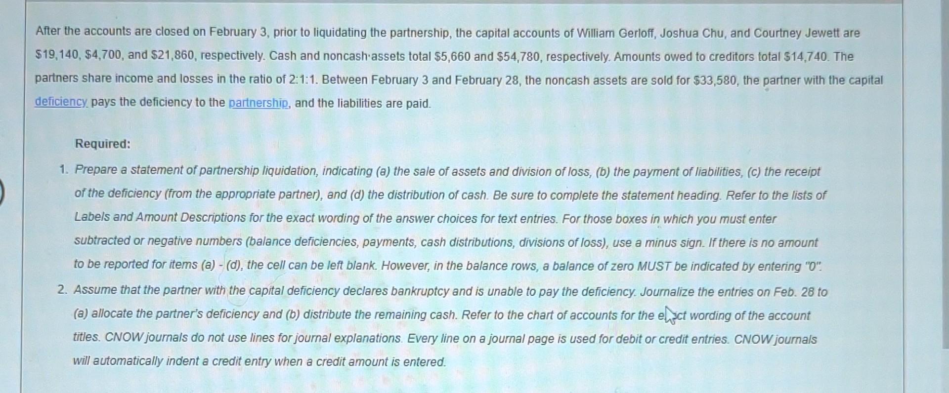 Solved After the accounts are closed on February 3, prior to | Chegg.com