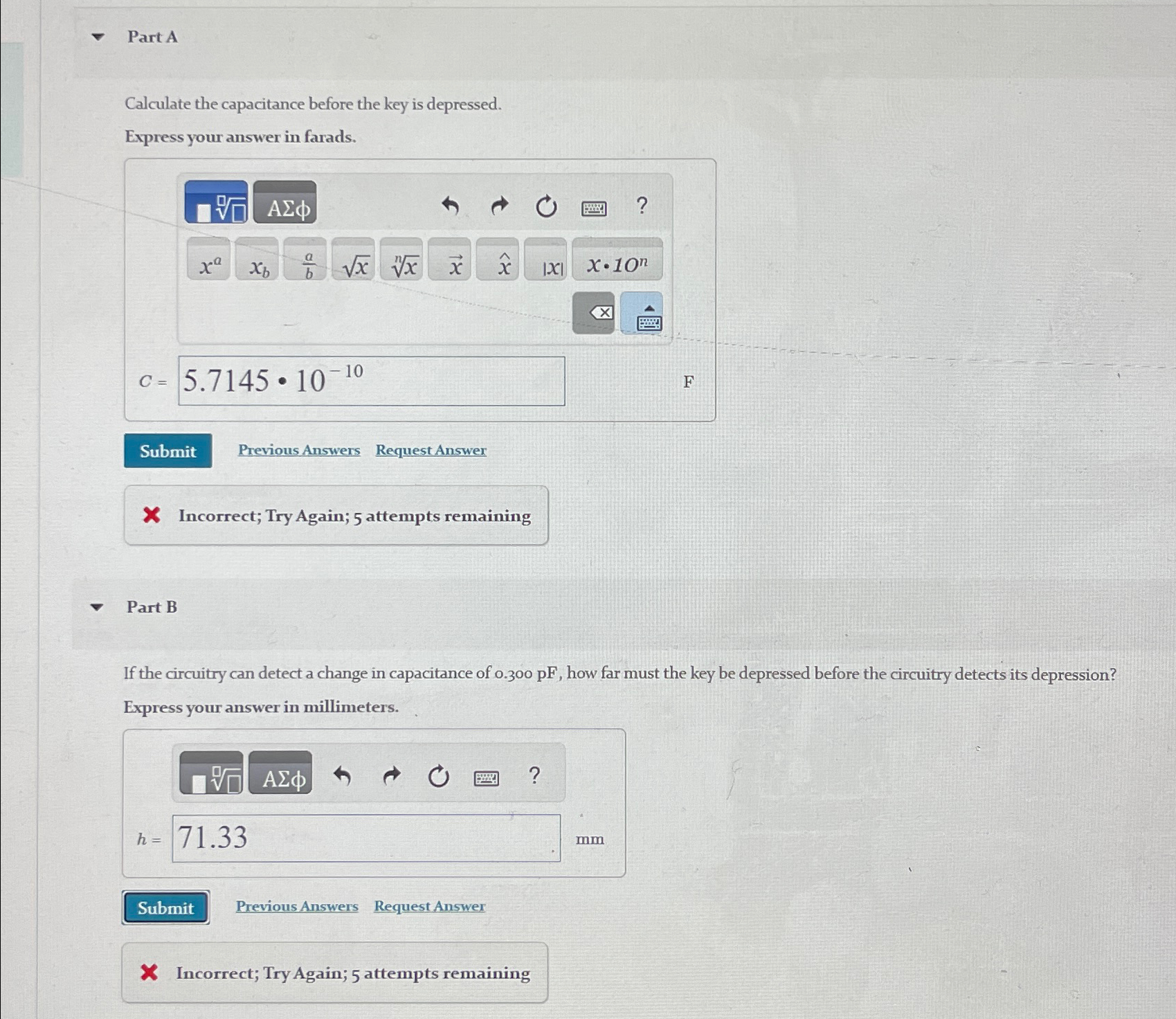Solved In one type of computer keyboard, each key holds a | Chegg.com