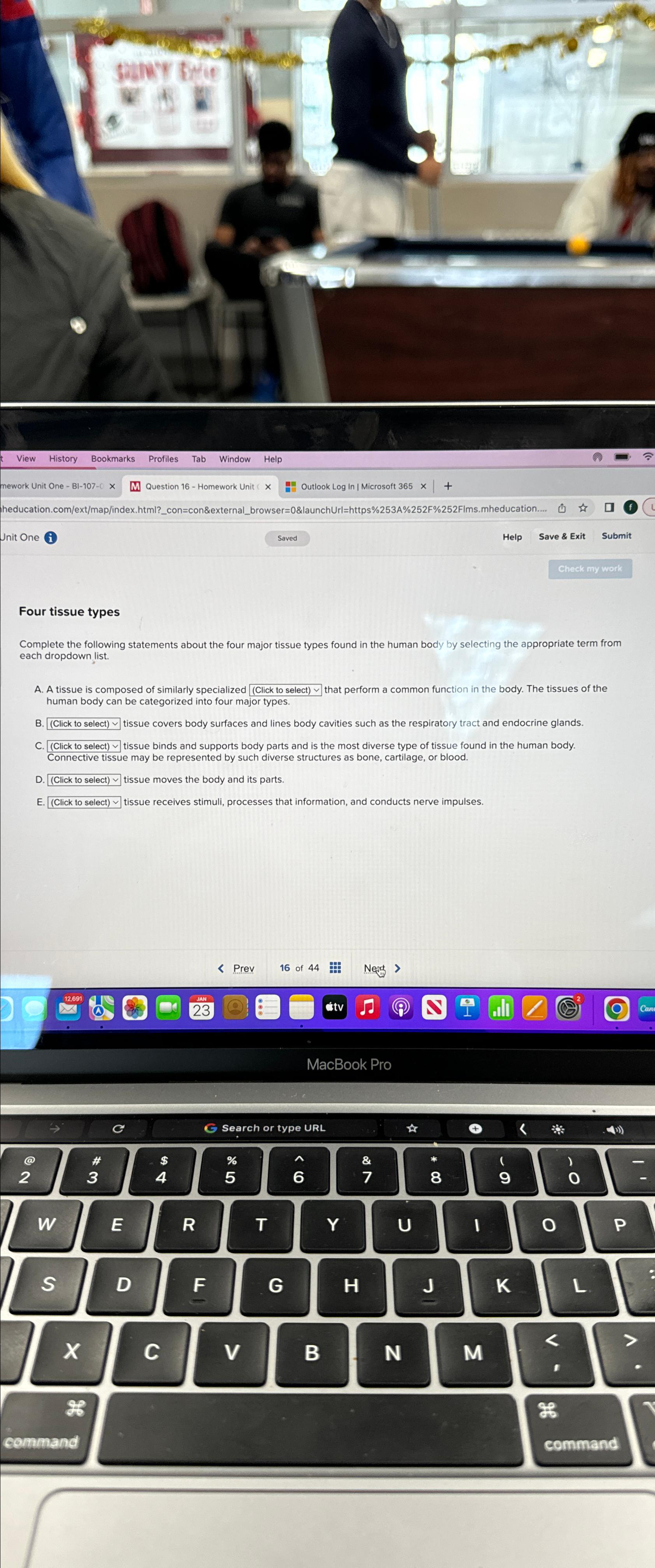 Solved Four tissue typesComplete the following statements | Chegg.com