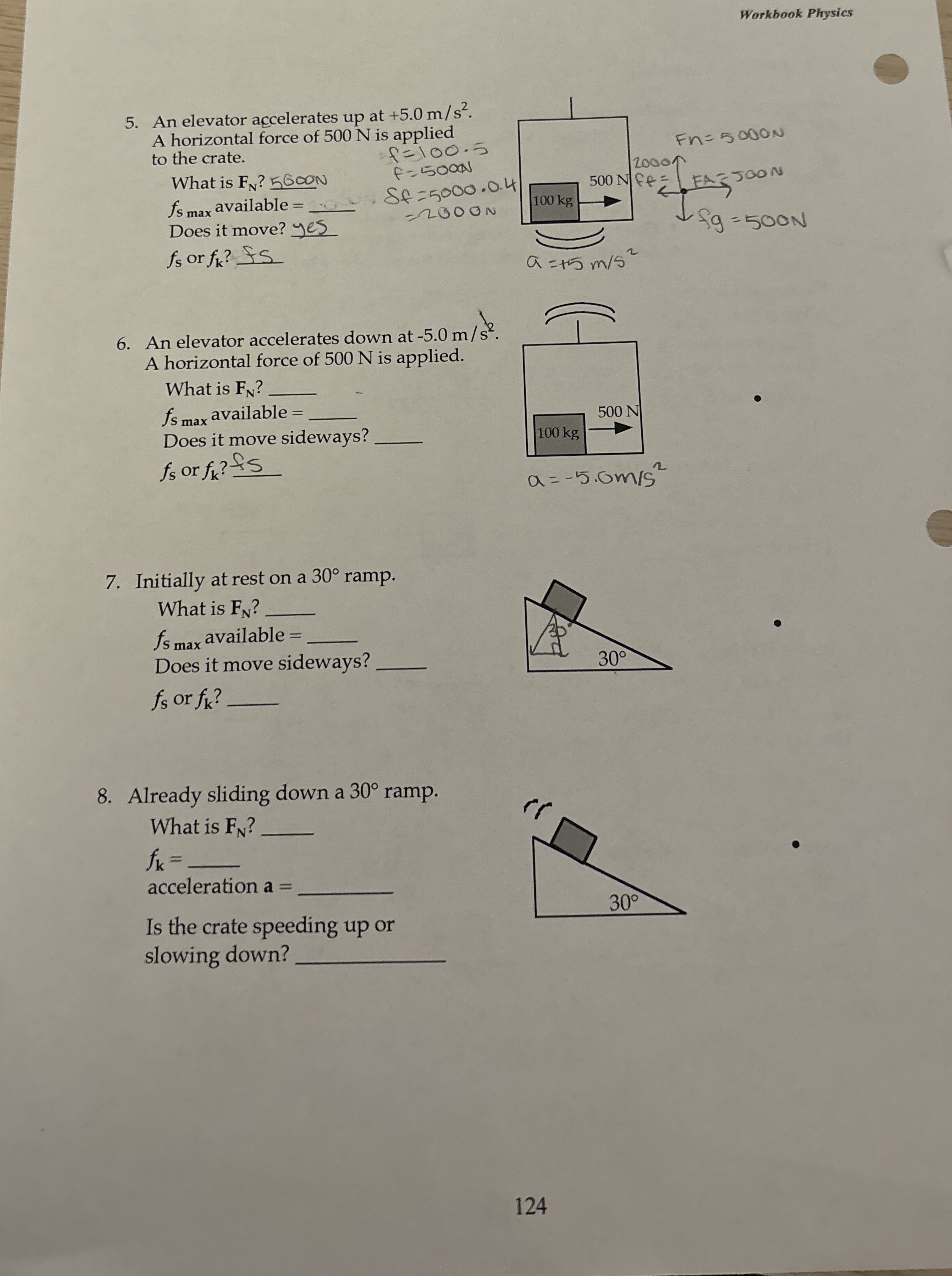 Solved by an EXPERT Workbook Physics5. ﻿An elevator accelerates up at ...