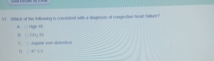 Solved Which of the following is consistent with a diagnosis | Chegg.com