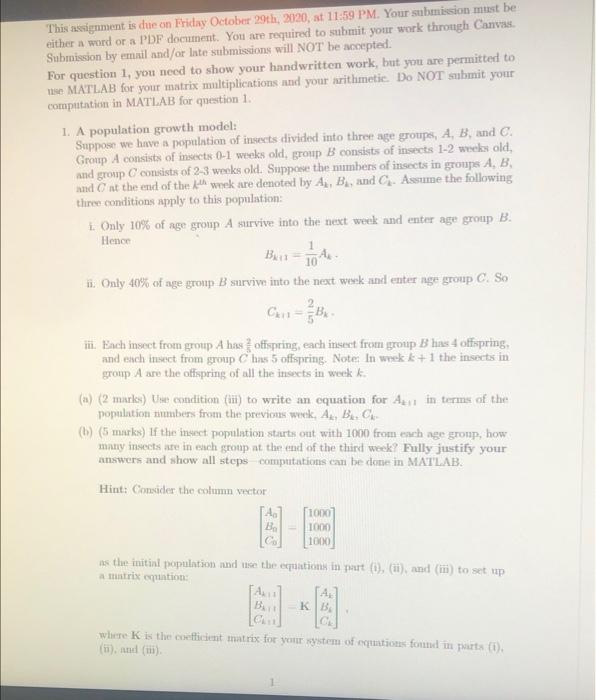 Solved Assignment 2 Math 18500 This ignment is due on Friday | Chegg.com