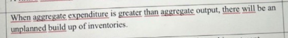 Solved When aggregate expenditure is greater than aggregate | Chegg.com