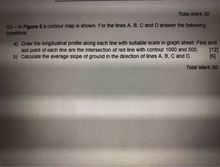 Solved Total Mark 30 Q3 - In Figure 2 a contour map is | Chegg.com
