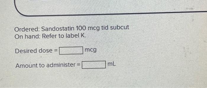 Solved For the following exercise, calculate the desired | Chegg.com