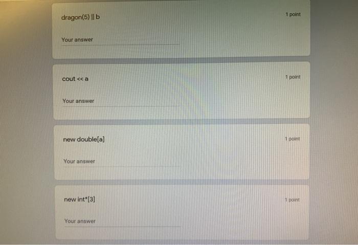 Solved Consider the following function prototypes and | Chegg.com