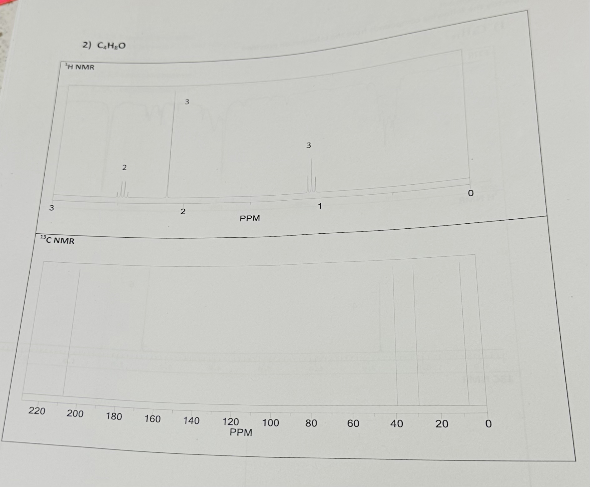 Solved determine the structure of each spectra and identify | Chegg.com
