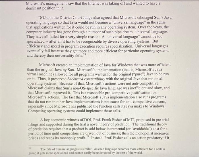 Solved Microsoft Case Study: Nicholas Economides "The | Chegg.com