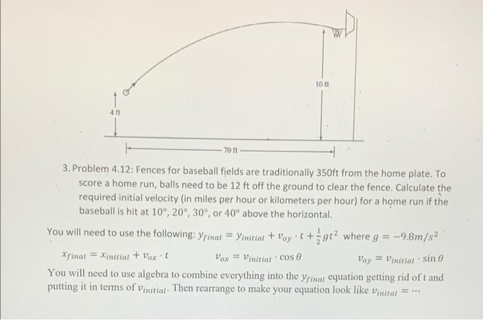 Solved be sure to rewrite equation below, in V(initial)=... | Chegg.com