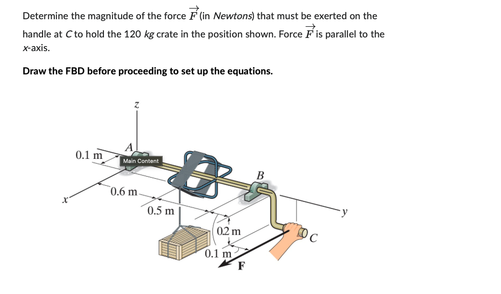 Solved Determine the magnitude of the force vec(F) (in | Chegg.com