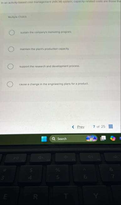 Solved In an activity-based cost management (ABCM) ﻿system, | Chegg.com